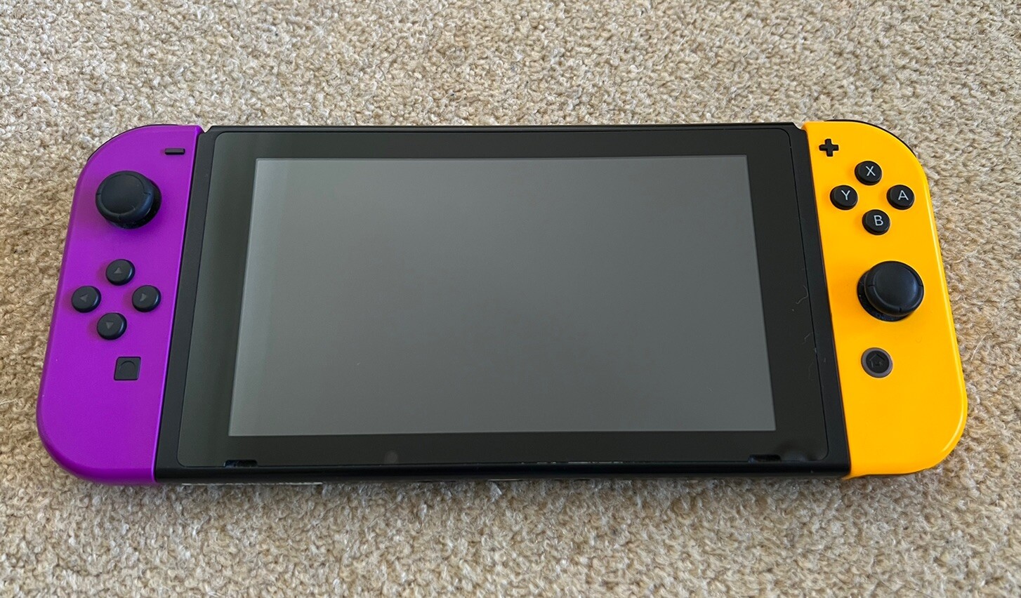 Nintendo Switch Console Yellow and Purple Joy Cons | eBay