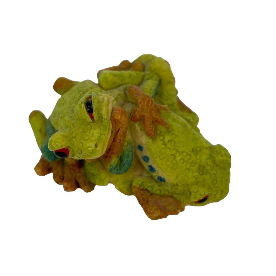 Red Eyed Tree Frog Trio Animal Realistic Mini Figure Miniature 2" long ...