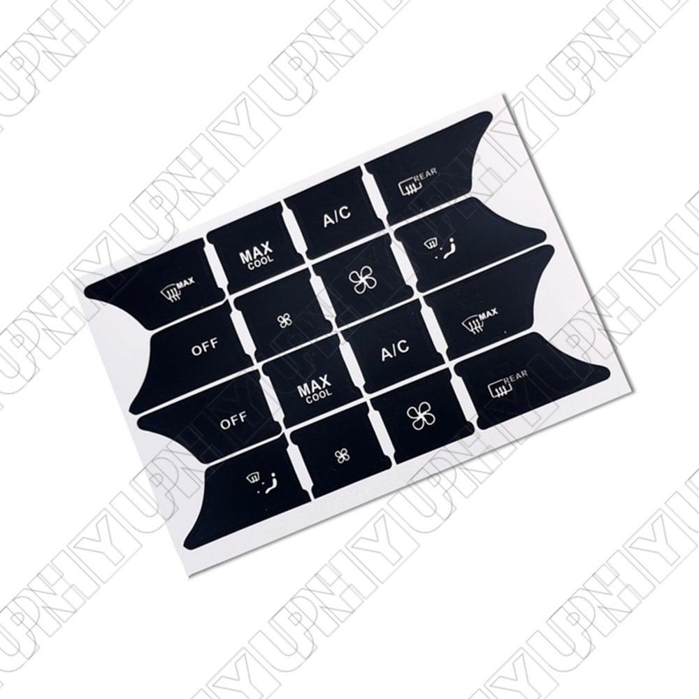 Car Door Steering A/C Window Radio Button Stickers For Mercedes-Benz ...
