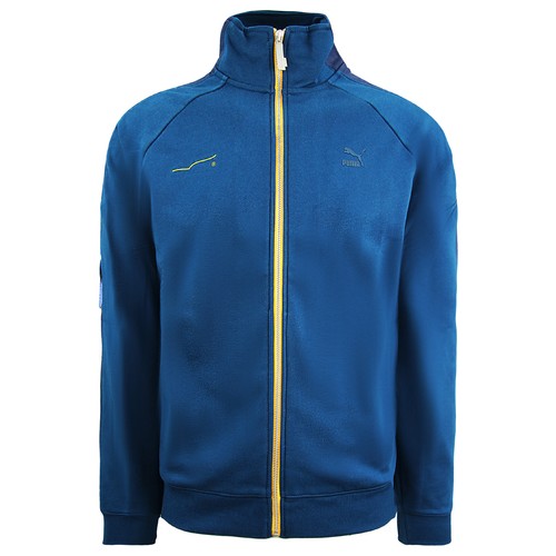 Puma x Ader Error Track Top Zip Up Long Sleeve Blue Mens Jumper 595533 ...