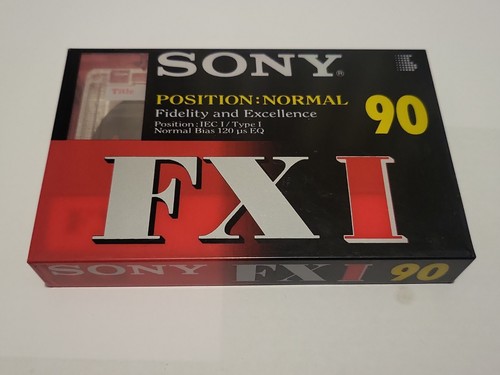 SONY FX I - 90 IEC Type Blank Audio Cassette Tape FXI FX1 NEW & SEALED | eBay