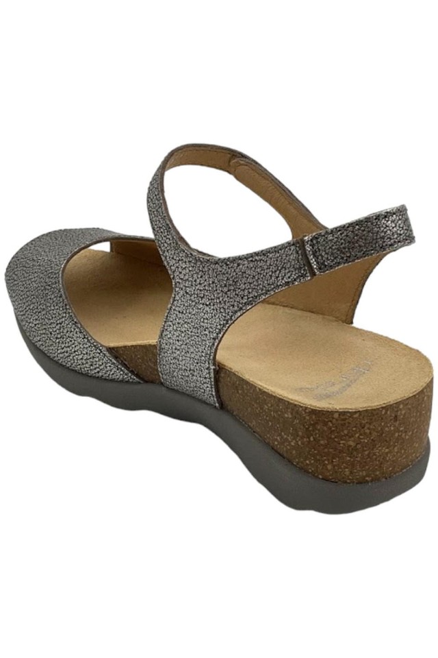 Dansko Women's Marcy Leather Wedge Sandal Pewter | eBay