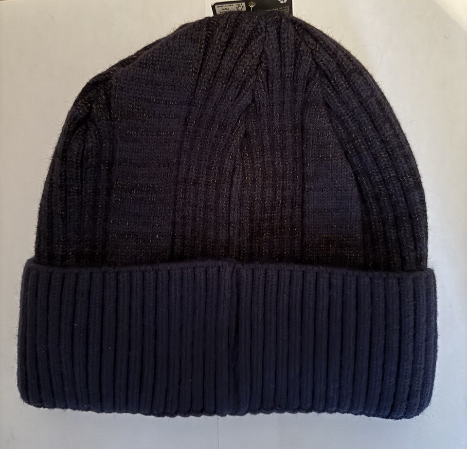 Mountain Warehouse Isotherm Fur Lined Ribbed Beanie Navy One Size | eBay UK
