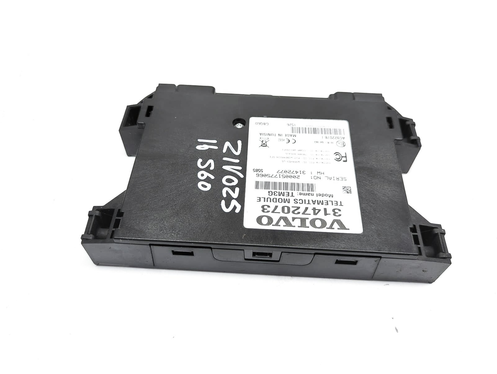 2016 Volvo S60 Inscription Phone Telematic Box Control Module 31472073 ...