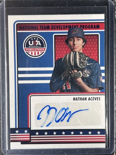 Aceves, Nathan - 2023 USA Baseball Stars & Stripes - Autograph - INV8 ...