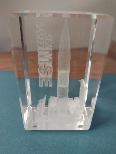 Lockheed Martin Sea Based MSE Glass Paperweight with Original Case | eBay