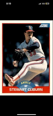 1989 Score Stewart Cliburn California Angels #445 | eBay
