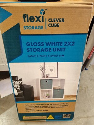 Flexi Storage 2x2 Cube Shelf Storage - New | eBay Australia