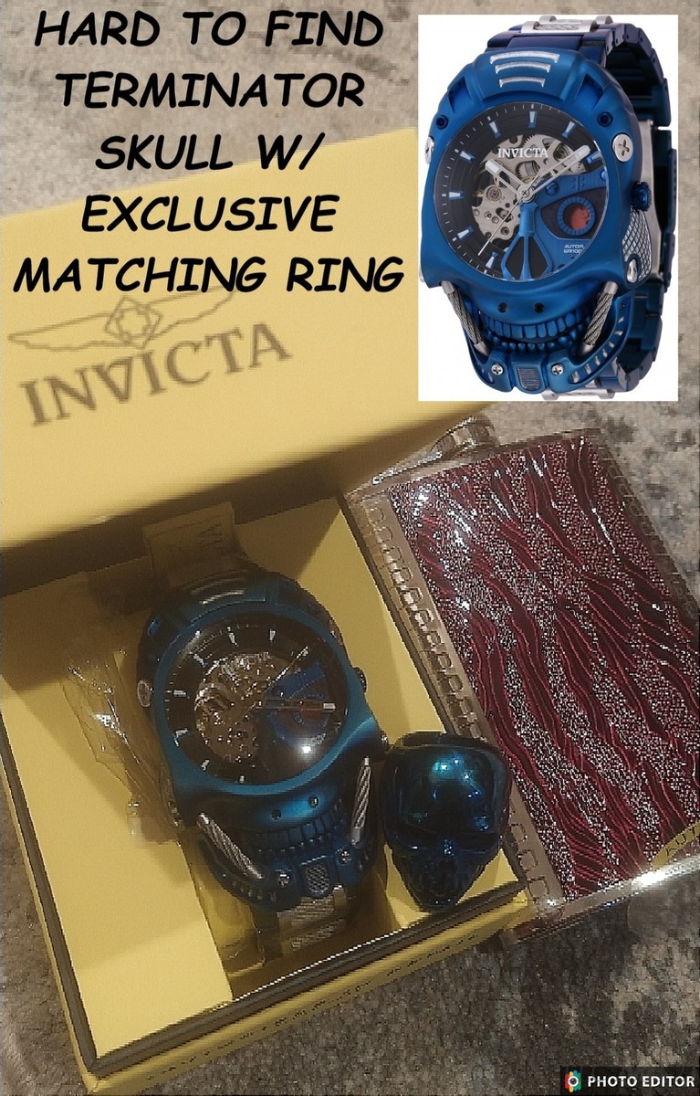 NWT 21 Jewel Invicta 42585 Automatic Terminator Skull Artist NWT 21 Jewel Invicta 42585 Automatic Terminator Skull Artist