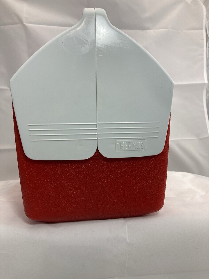 Vin 7Qt RED Thermos Cooler Personal Ice Chest Lunchbox Clamshell ...