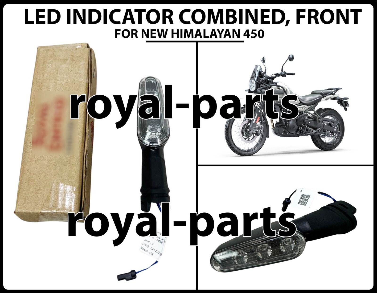 "LED INDICATOR COMBINED, FRONT" Fit For Royal Enfield New Himalayan 450 ...
