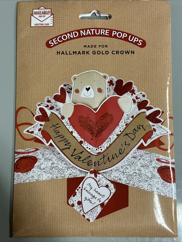 Second Nature Pop Ups Hallmark Happy Valentine’s Day Card W Envp. | eBay