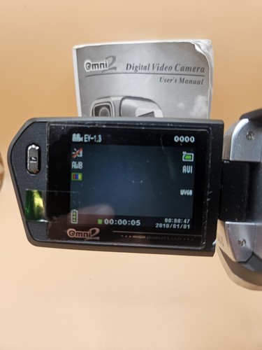 Omni 2 Digital Video Camera 16.0 Mega Pixels 8X Zoom With Case And ...