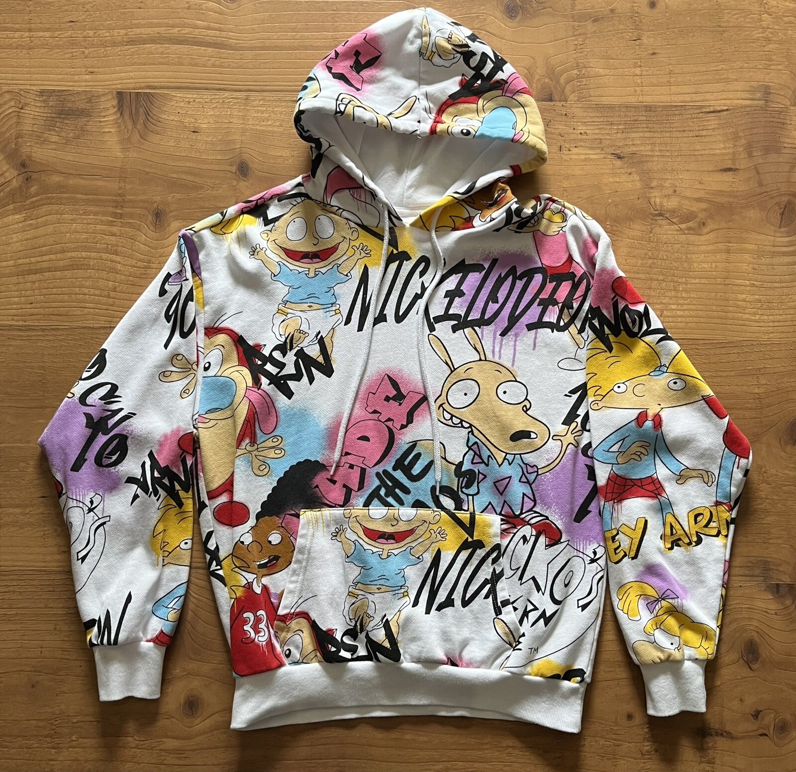 Nickelodeon Hoodie Hey Arnold Rugrats Rocko’s Modern … - Gem