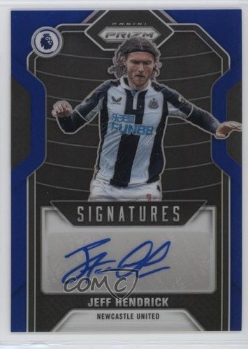 2021-22 Panini Prizm Premier League Signatures Blue Jeff Hendrick #S ...