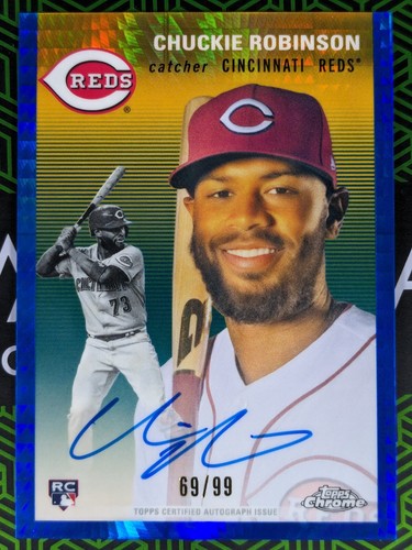 Chuckie Robinson (RC) 2023 Topps Chrome Platinum Blue Prism Refractor ...