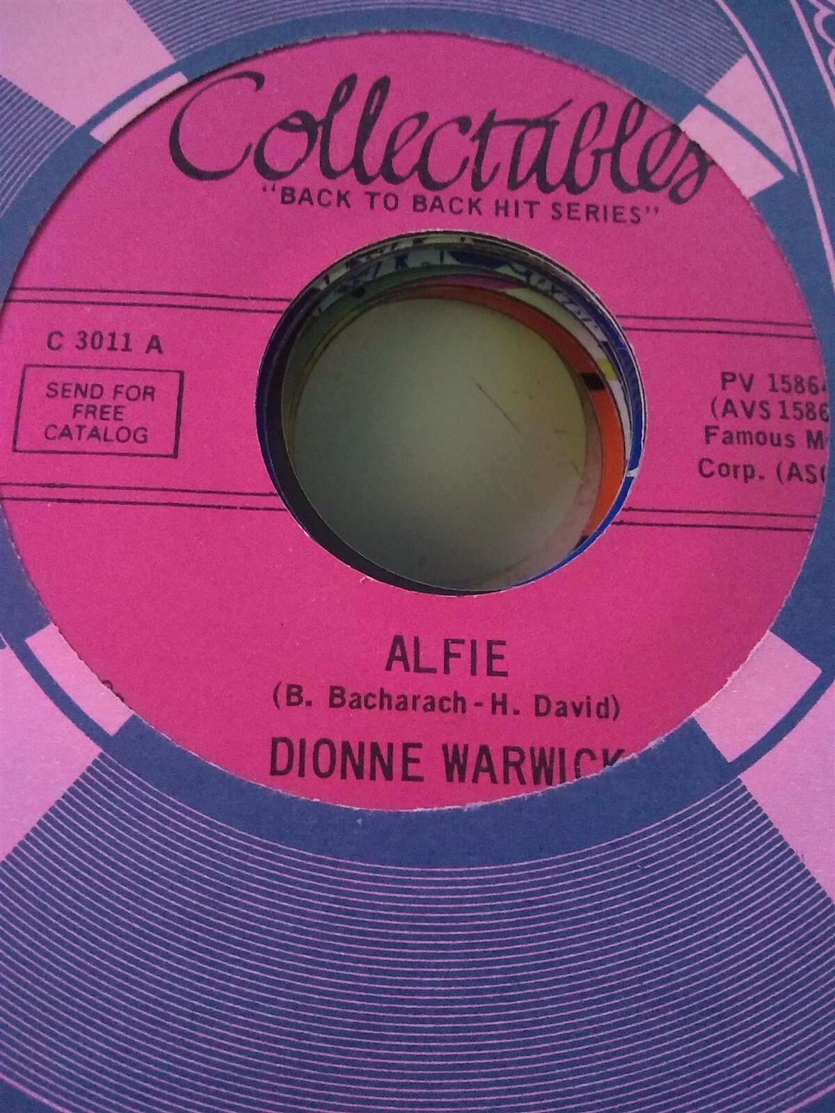 Dionne Warwick, Alfie / Valley of the Dolls ~ NM Collectables 45 ...
