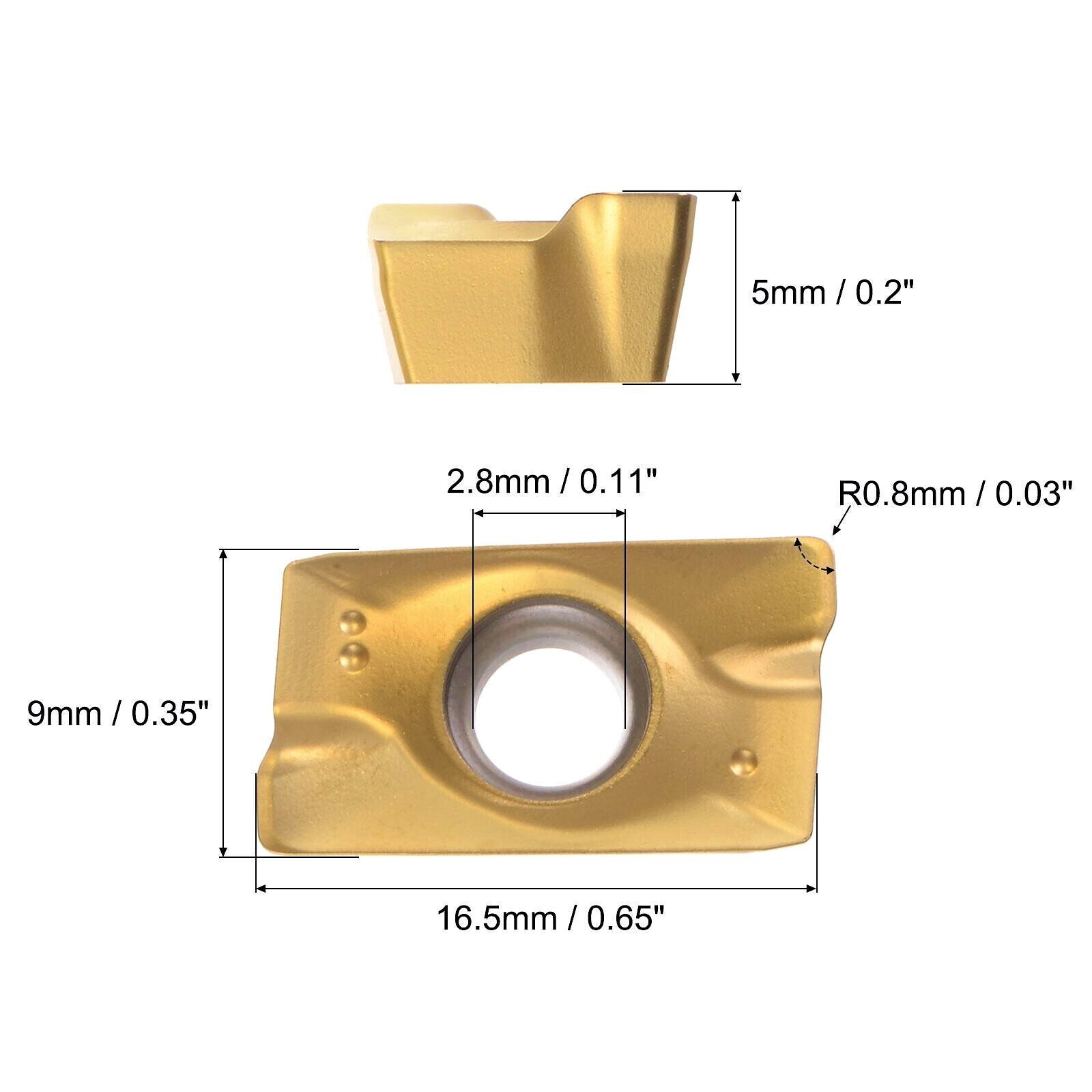 30PCS APMT1604PDER-DP Carbide Milling Inserts For 90deg End Mill Holder ...