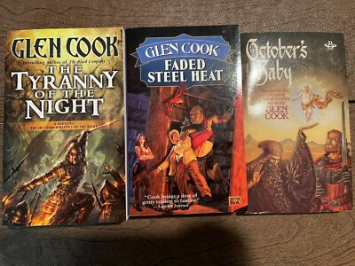 Glen Cook (Paperback) Tyranny of the Night, Faded Steel Heat, October's ...
