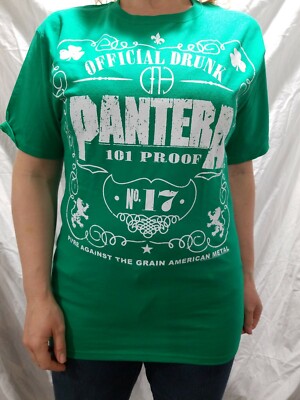 Pantera Official Drunk 101 Proof St Patrick's Day Irish T-shirt Sz XL ...