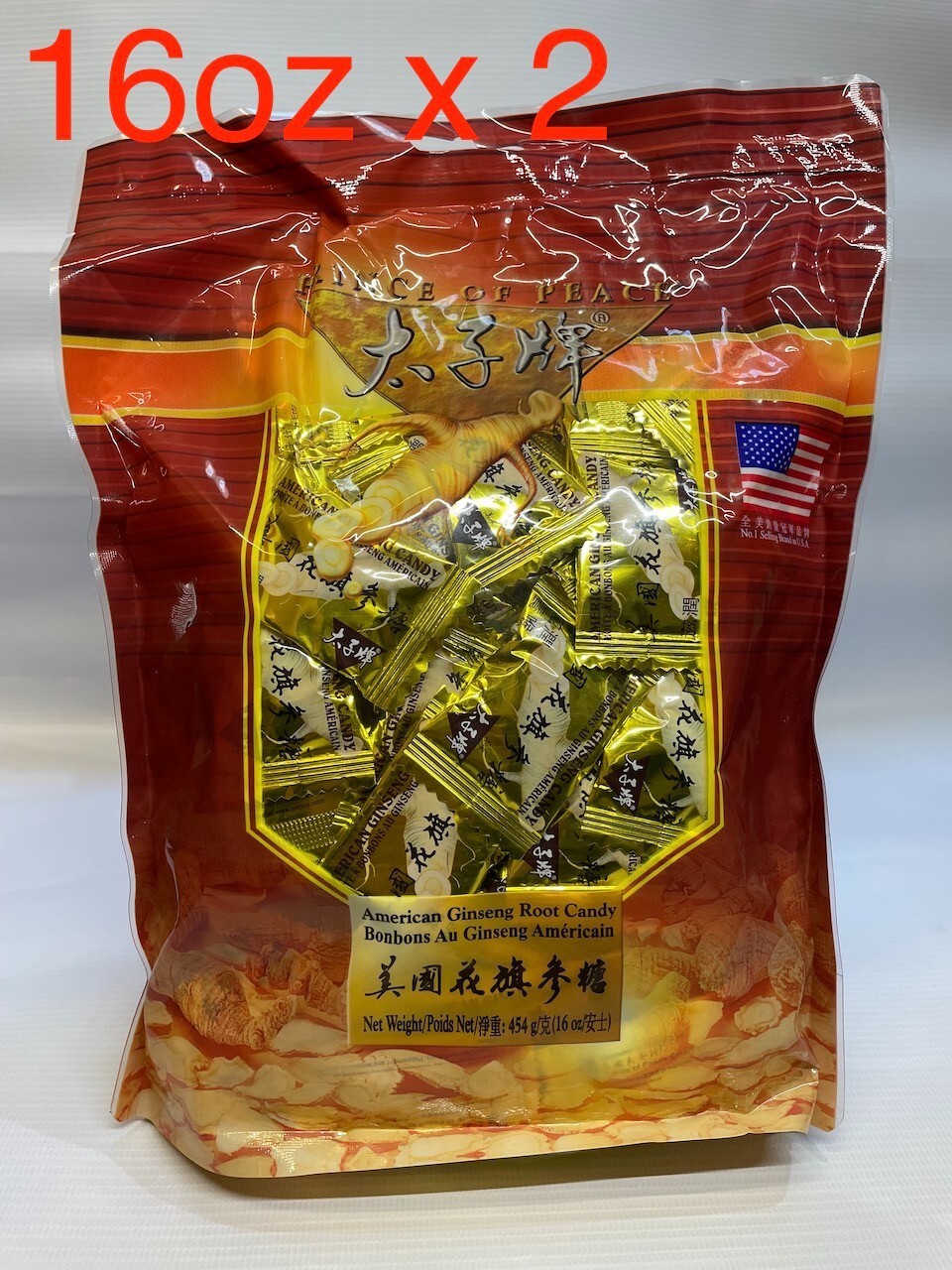 American Ginseng Root Candy (2 bag x 16 oz) 美国花旗糖 (2 包 x 16oz.) | eBay