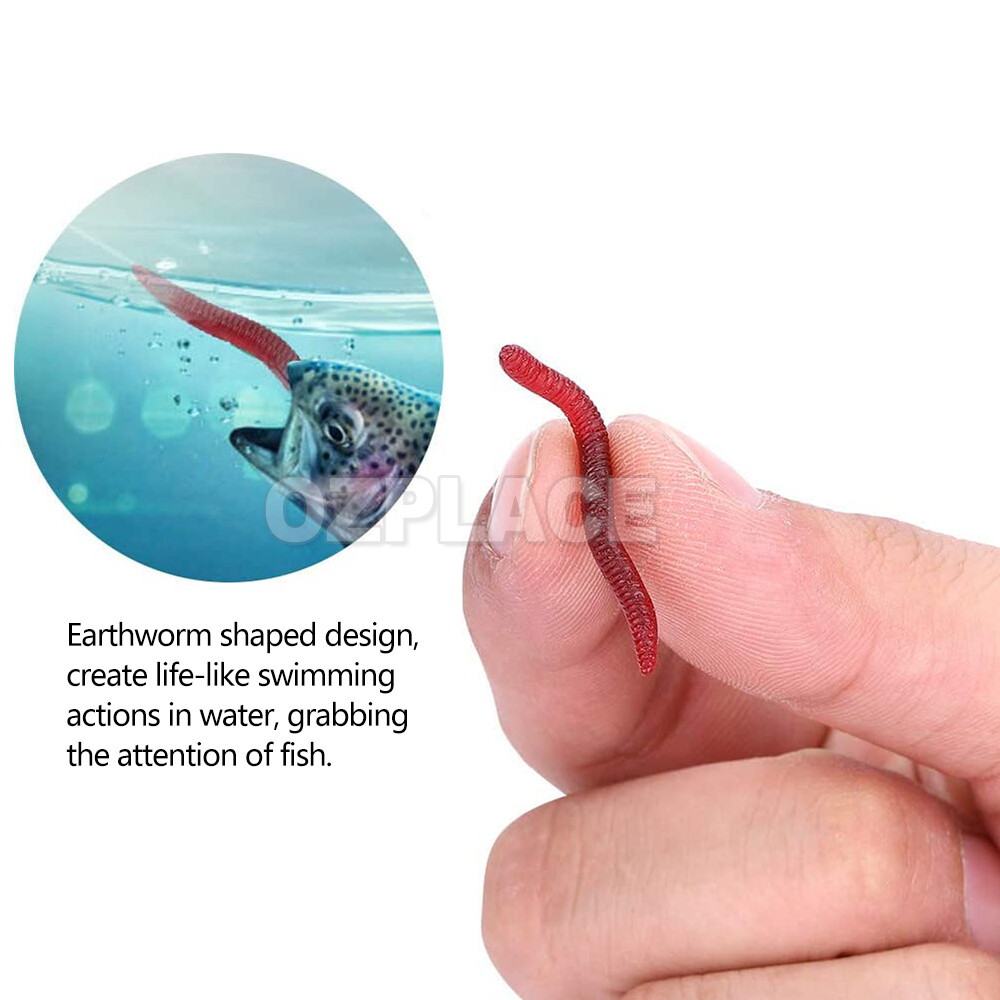 Bloodworm Soft Plastic Lure Fishing Worm Bait Red Blood Bloodworms ...