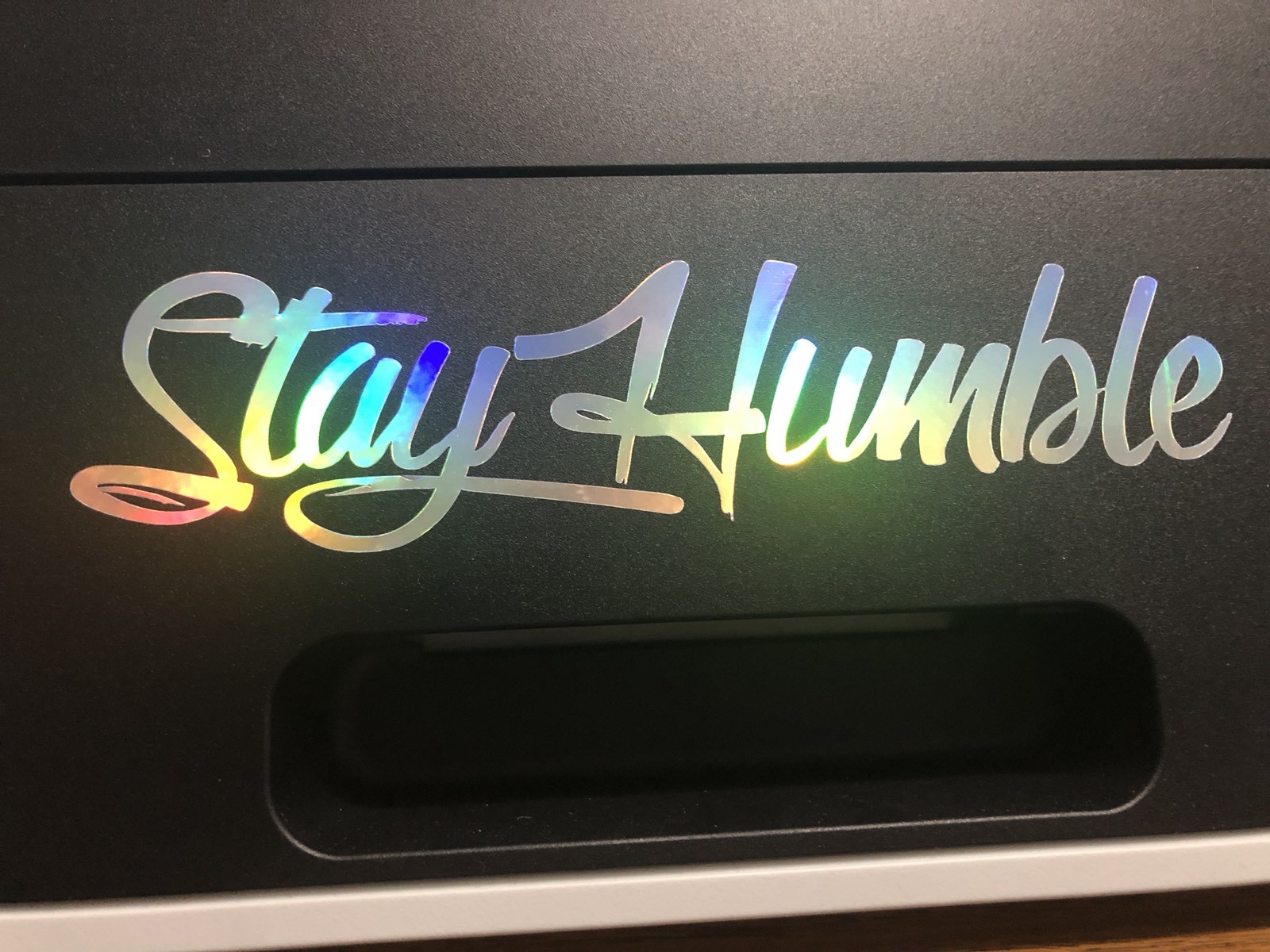 2 Stay Humble Decal sticker vinyl JDM holographic illest Neo Chrome Oil ...