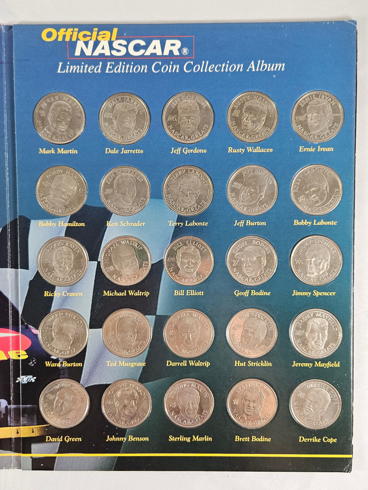 Exclusive NASCAR Limited Edition Coin Collection Album - 25 Legendary ...