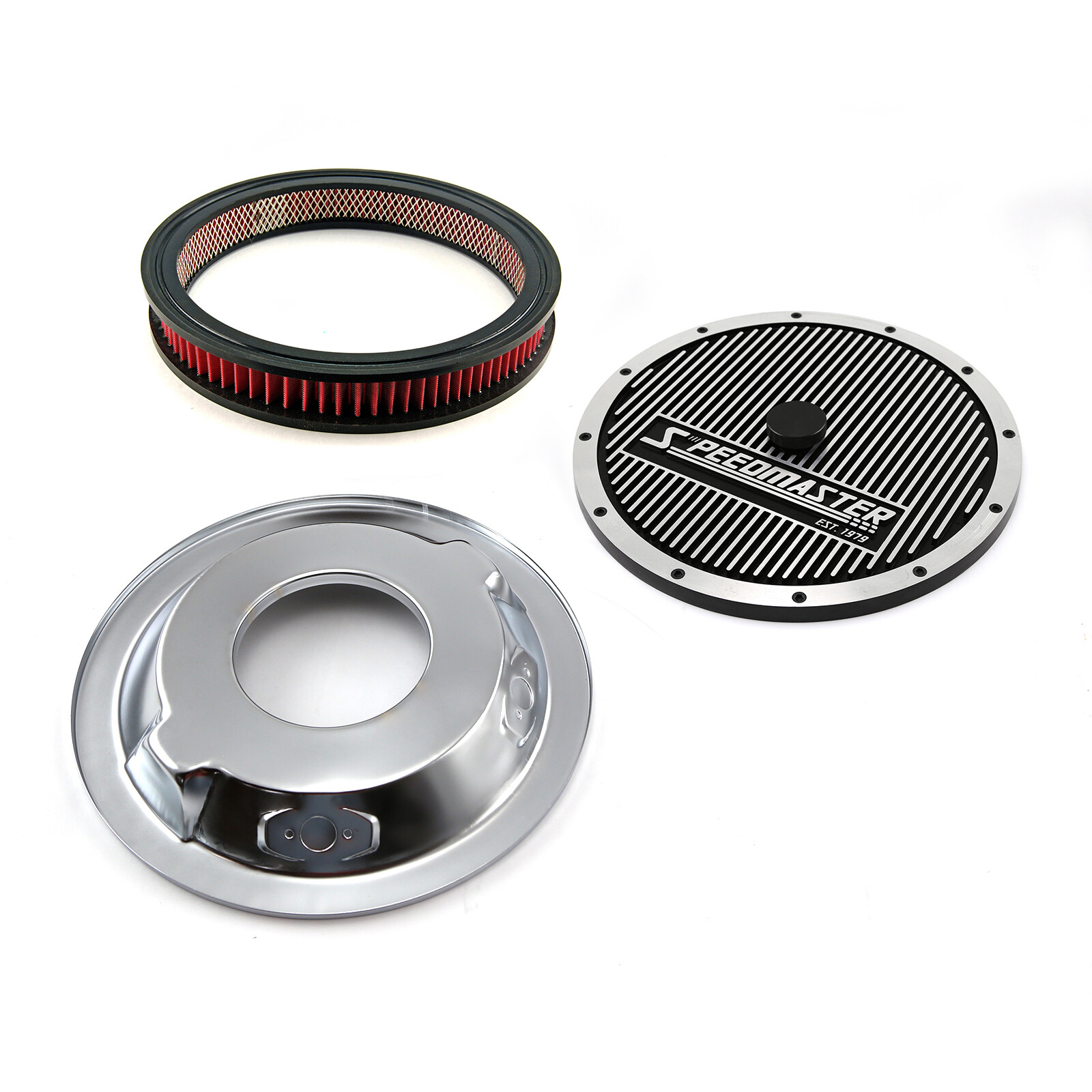 14" x 2" Washable Element Elite Top Dropped Base Air Cleaner Kit | eBay