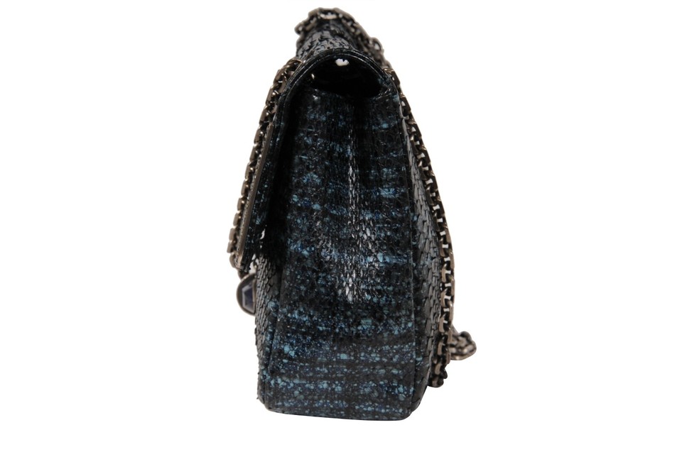 Judith Leiber Zahara Patchwork Python Snake Shoulder Bag Lapis Chain ...