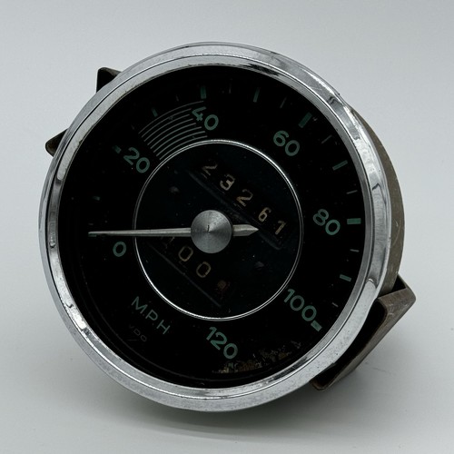 Porsche 356 A Mechanical Speedometer 120 MPH Gauge SPEEDO Original VDO ...