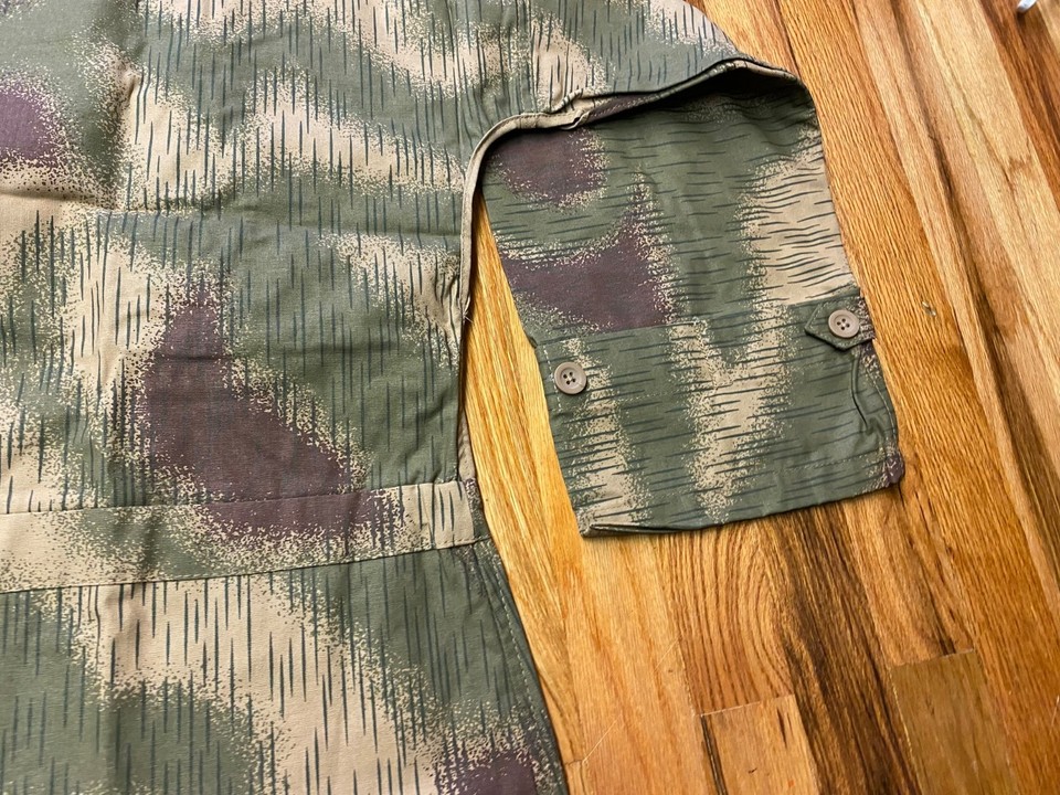 WWII GERMAN HEER ARMY MARSH CAMO REVERSIBLE FIELD SMOCK- SIZE 1 (38-42R ...