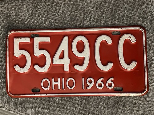 Vintage 1966 Ohio License Plate | eBay