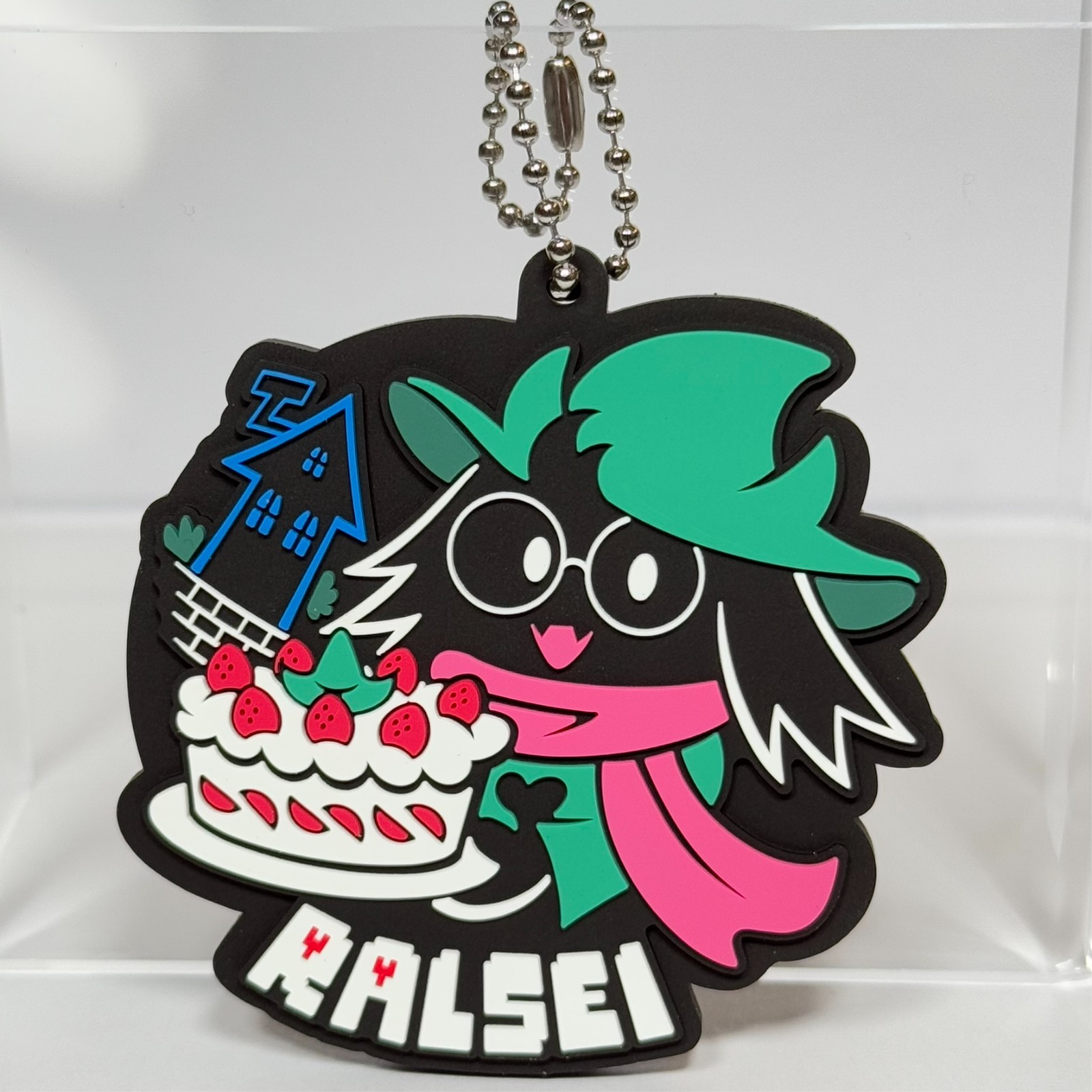 Купить Deltarune figure keychain Ralsei Hat version rubber charm ...