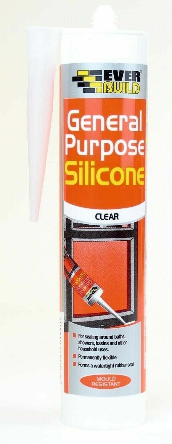 EverBuild General Purpose Silicone Sealant 280ml, Clear | eBay UK