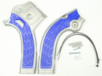 ACERBIS 2023 Yamaha YZ250 X-GRIP FRAME GUARD SILVER/BLUE 2464741404 | eBay