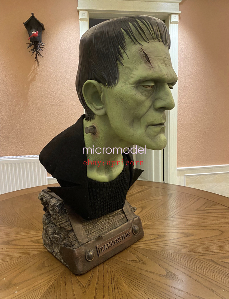Sideshow Frankenstein 1/1 Statue Bust Resin Figure Model Painted ...