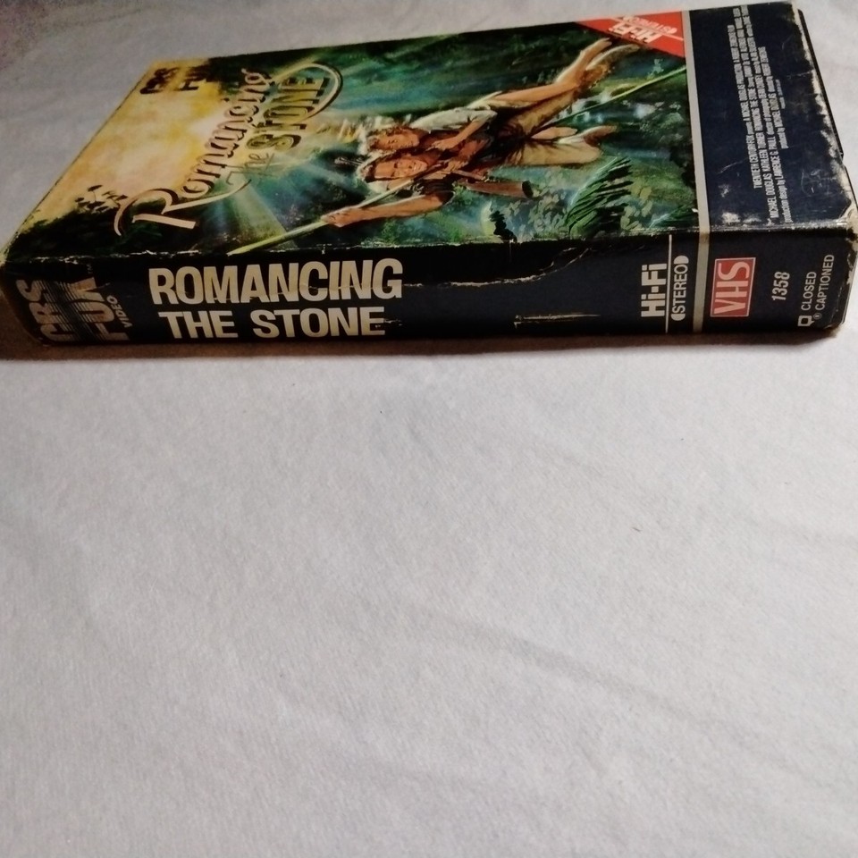 Romancing the Stone (VHS, 1984) CBS fOX Video PG Action Adventure Danny ...