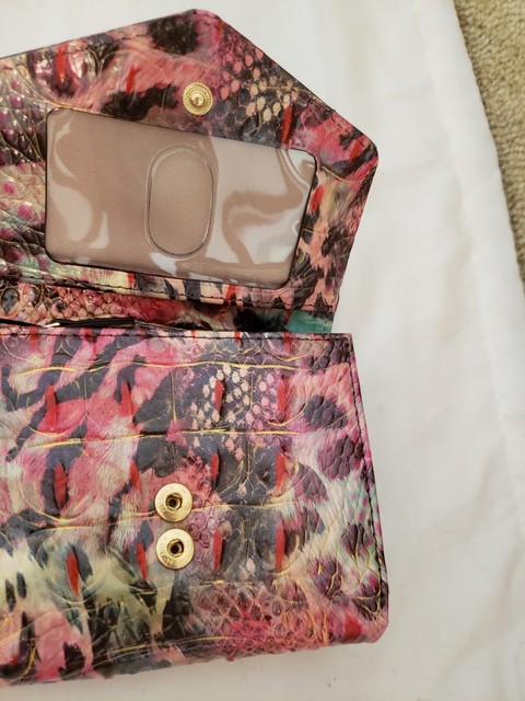 Brahmin Small Veronica Shapeshifter Melbourne Croc Embossed Leather ...