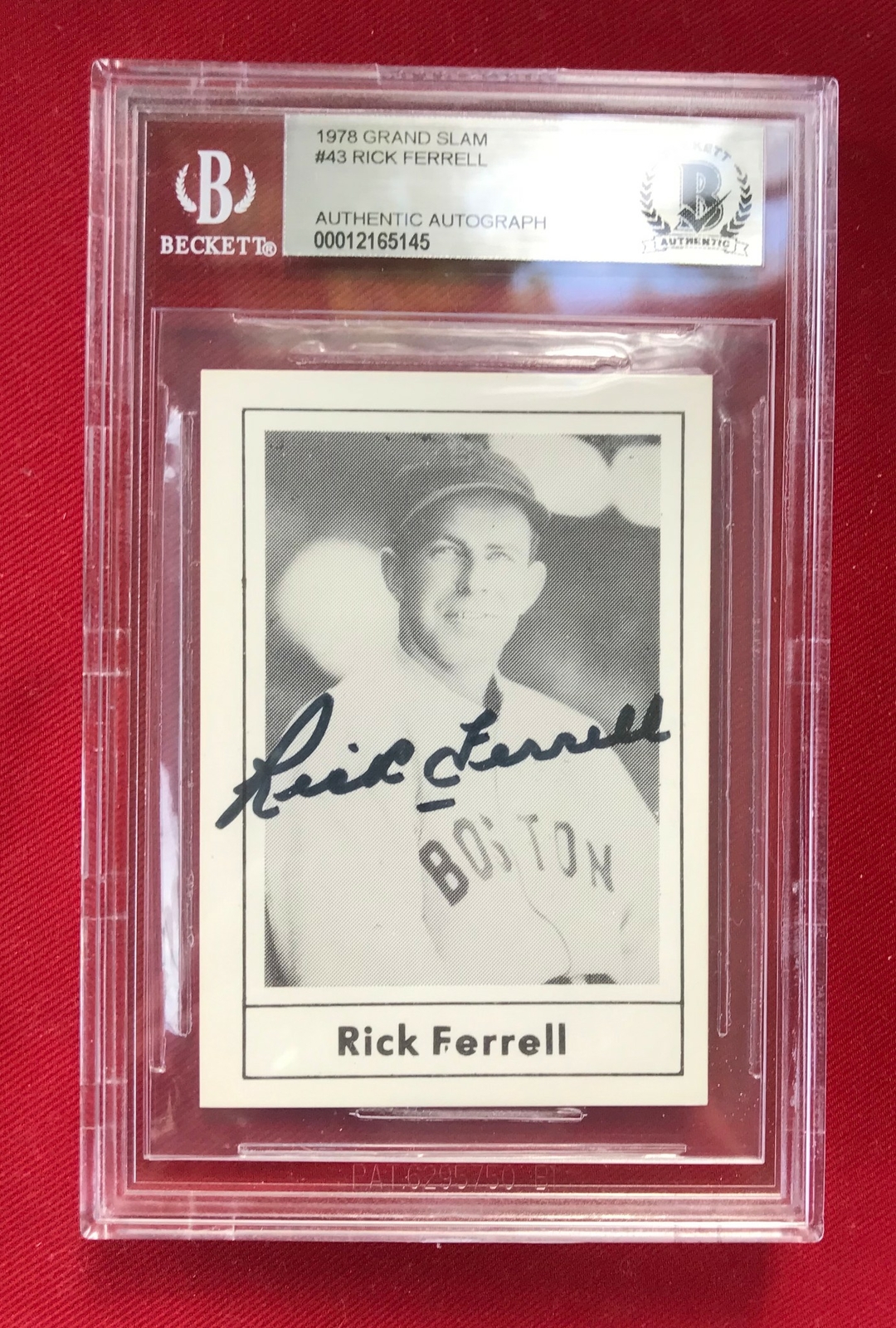 Rick Ferrell Signed 1978 Grand Slam Card BAS Certified | eBay