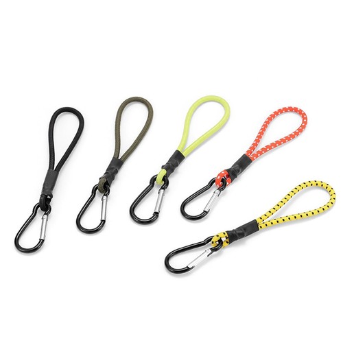 Bungee Cord with Carabiner Outdoor Elastic Rope Buckle Hook Portable ...