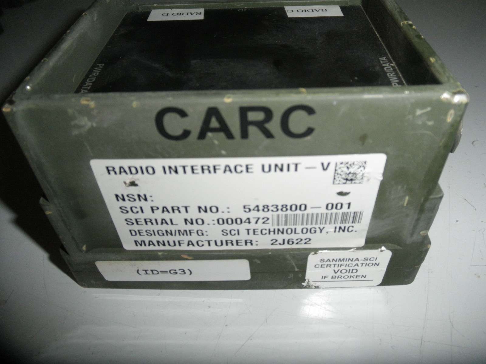 Humvee VIC Vehicle Sanmina TOCNET Radio Interface V system | eBay