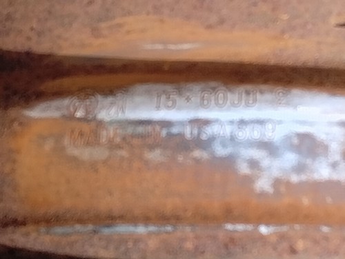 Rare 15x6 Solid Steel Wheels Dodge Plymouth, Chrysler Mopar JJ Code ...