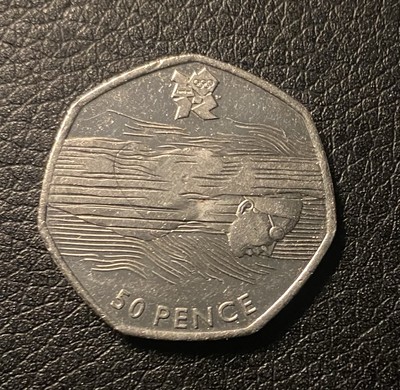 Rare 50p coin UK 2012 London Olympics - Aquatics / Swimming 2011 fifty ...