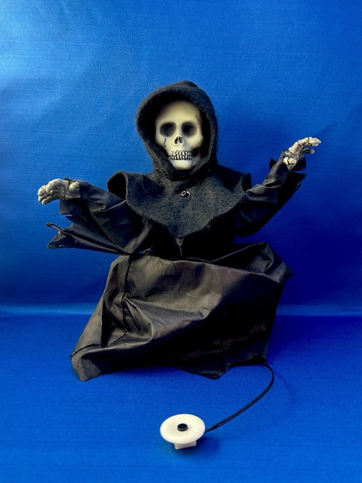 Grim Reaper battery powered Pop-up screaming Halloween Decor | eBay