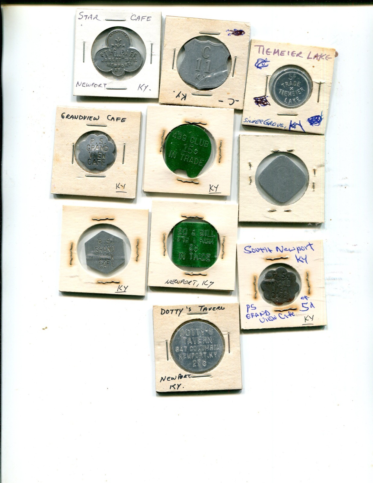 GOOD FOR TOKENS LOT OF 10 DIFFERENT FROM KENTUCKY NR 5.00 | eBay