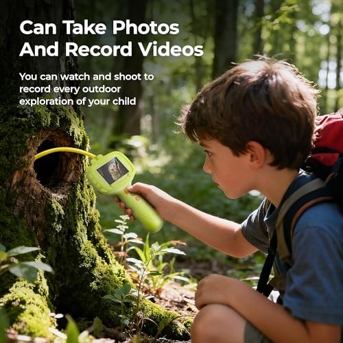 Rechargeable Kids Borescope Snake Camera Toy with Light: STEM PALE ...