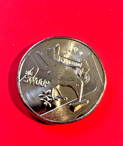 Australia-Bird"NEW"Magpie+Canberra-Telcom-Tower"$1-dollar"UNC"Coin ...
