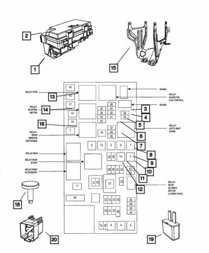 Genuine Mopar 2008-2009 Dodge Grand Caravan Integrated Power Module ...