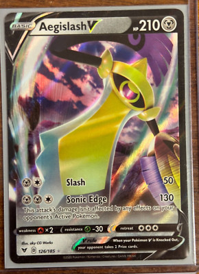 Pokemon TCG Aegislash V 126/185 Holo - Vivid Voltage - Pokemon Card | eBay